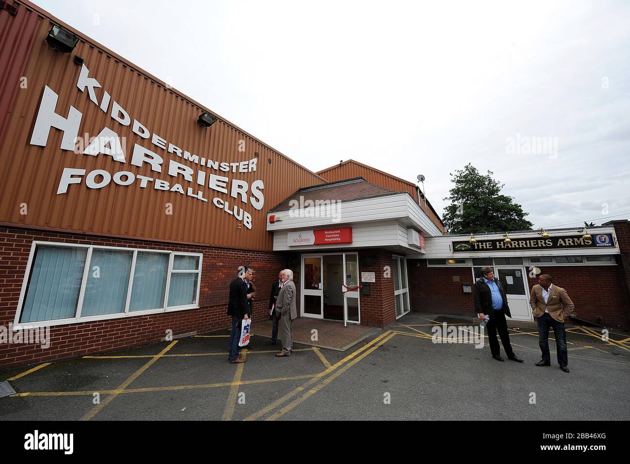 A general view of Aggborough Stadium, home of Kidderminster Harriers ...