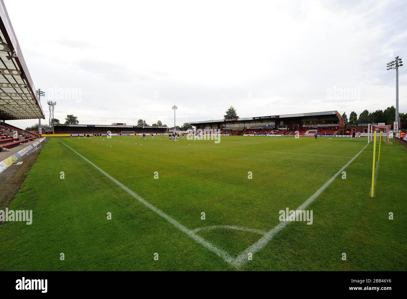 A general view of Aggborough Stadium, home of Kidderminster Harriers ...