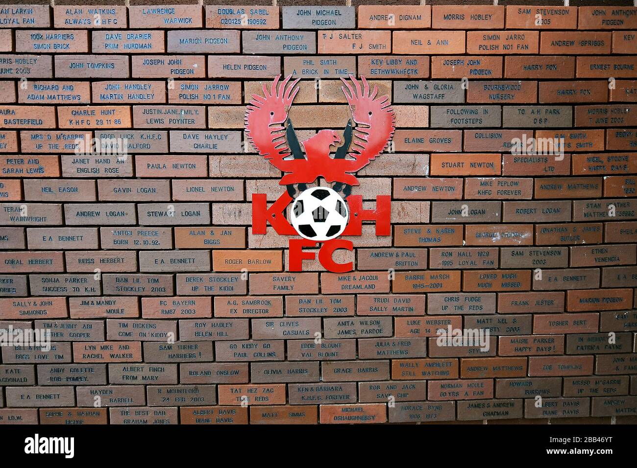 A general view of Aggborough Stadium, home of Kidderminster Harriers ...