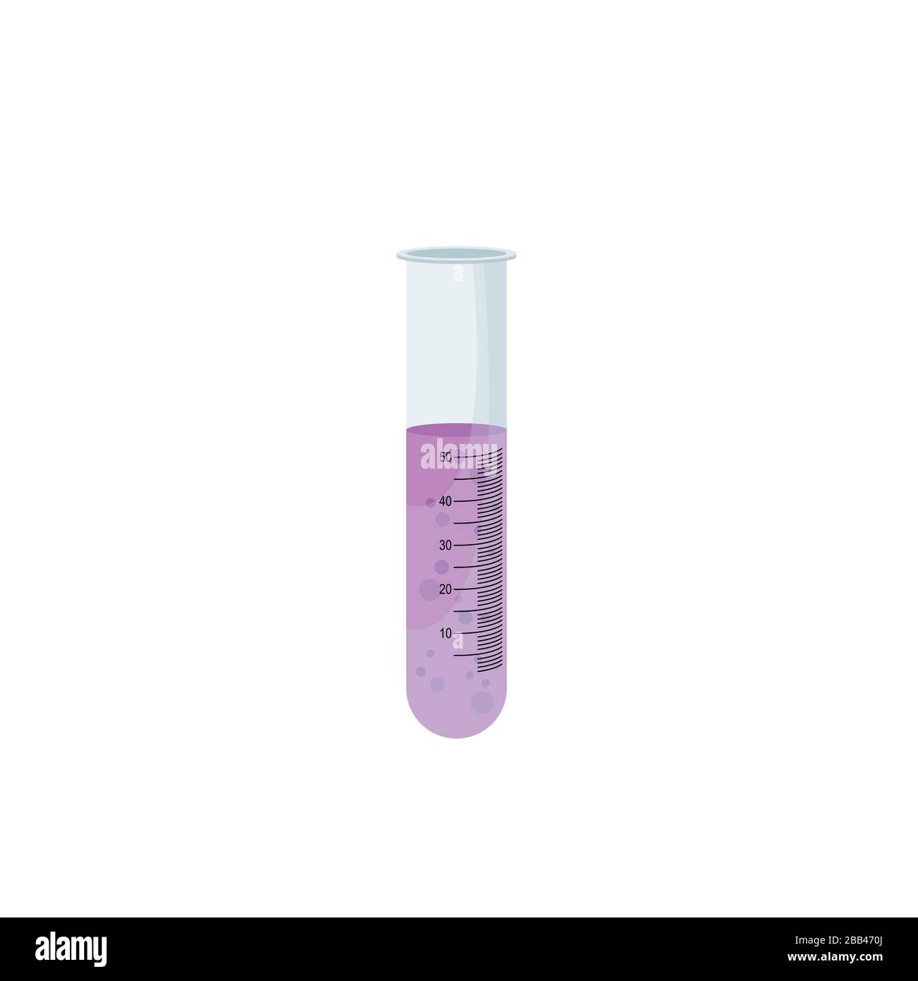Science laboratory tube with test substance. vector illustration Stock ...