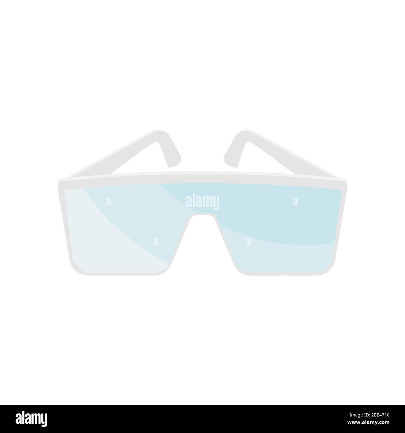 Science laboratory safety glasses equipment. vector illustration Stock ...