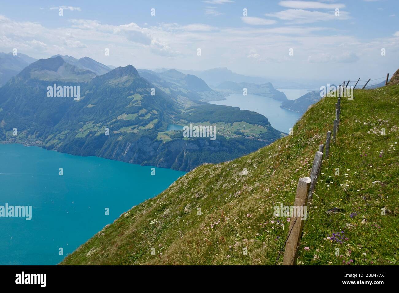Ride walk from Fronalpstock to Stoos in Switzerland Stock Photo - Alamy