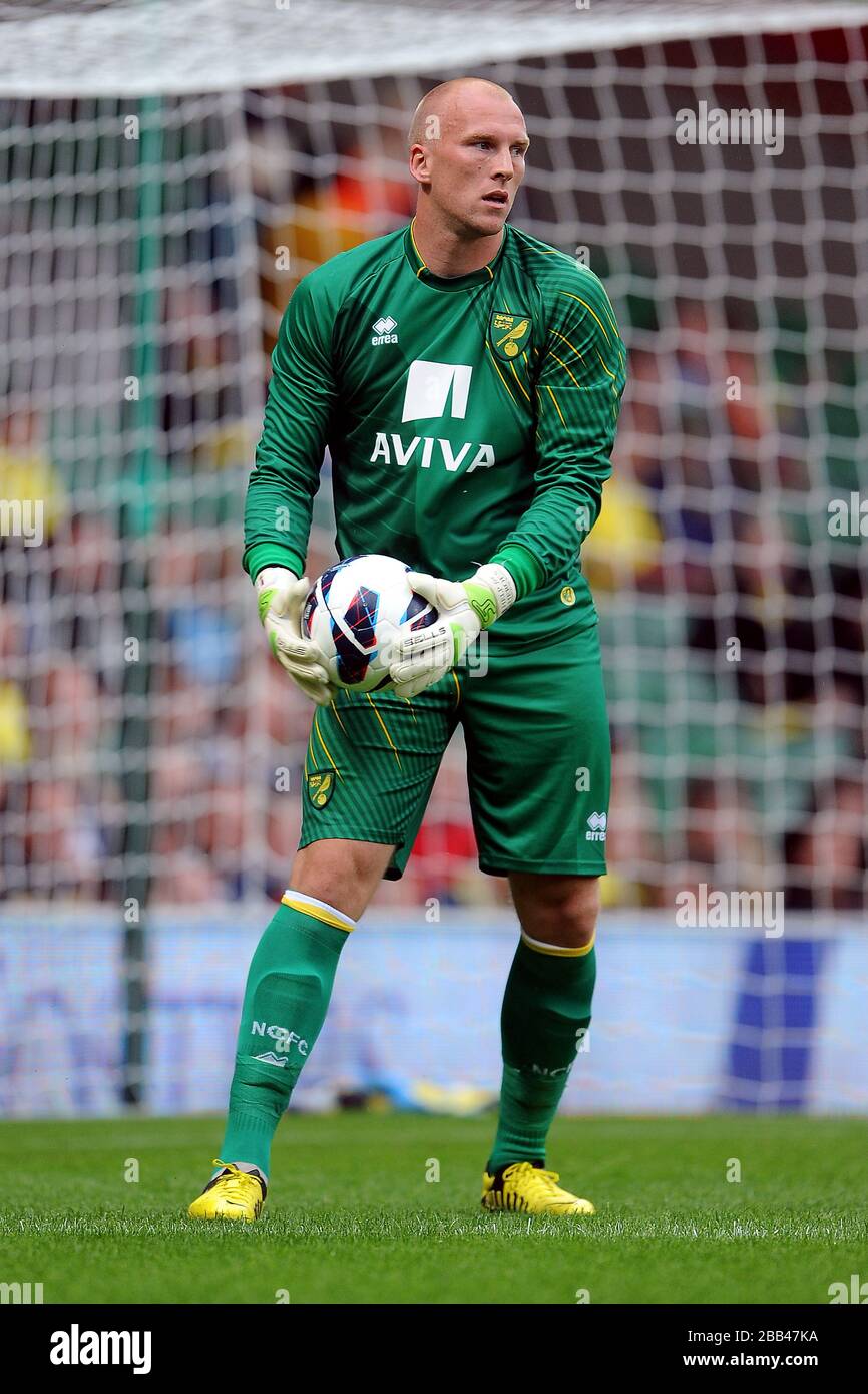 John Ruddy, Norwich City goalkeeper Stock Photo - Alamy