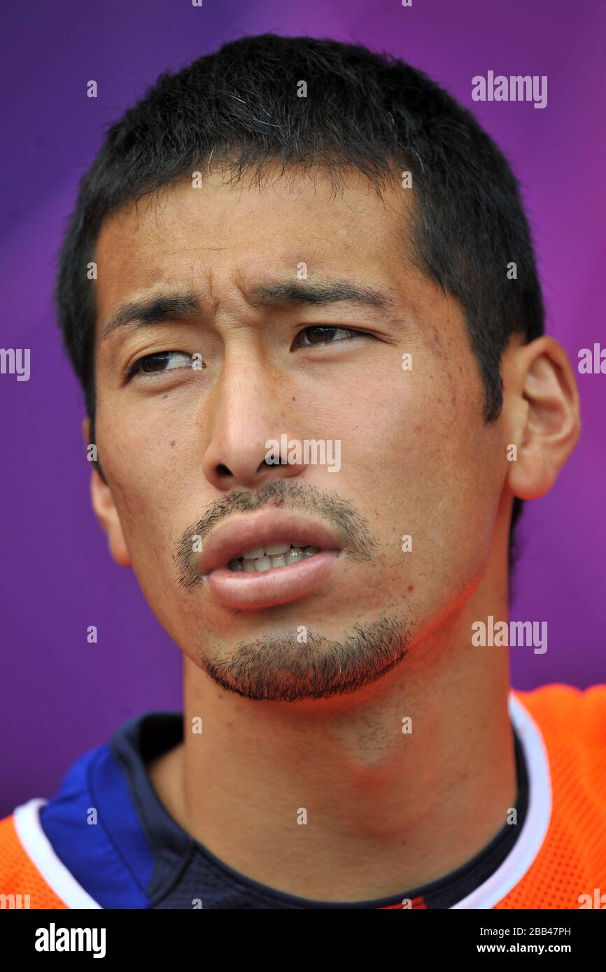 Japan's Yuhei Tokunaga during the Group D match between Japan and ...