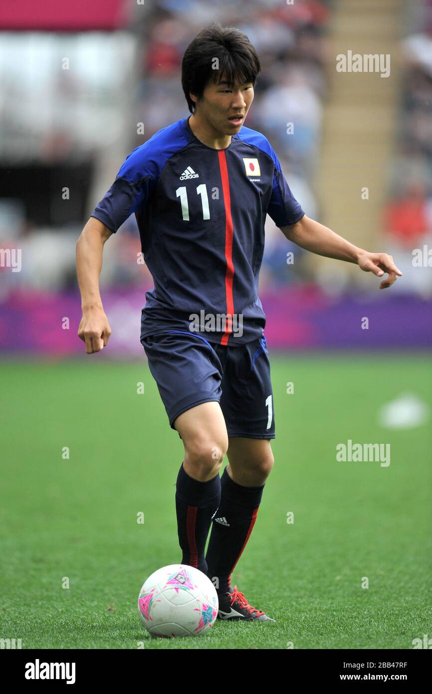 Japan's Kensuke Nagai during the Group D match between Japan and ...