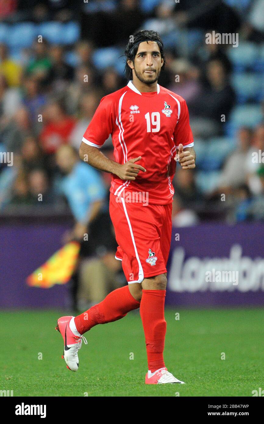 UAE's Ali Mabkhout Al Hajeri during the Group A match at the City of ...