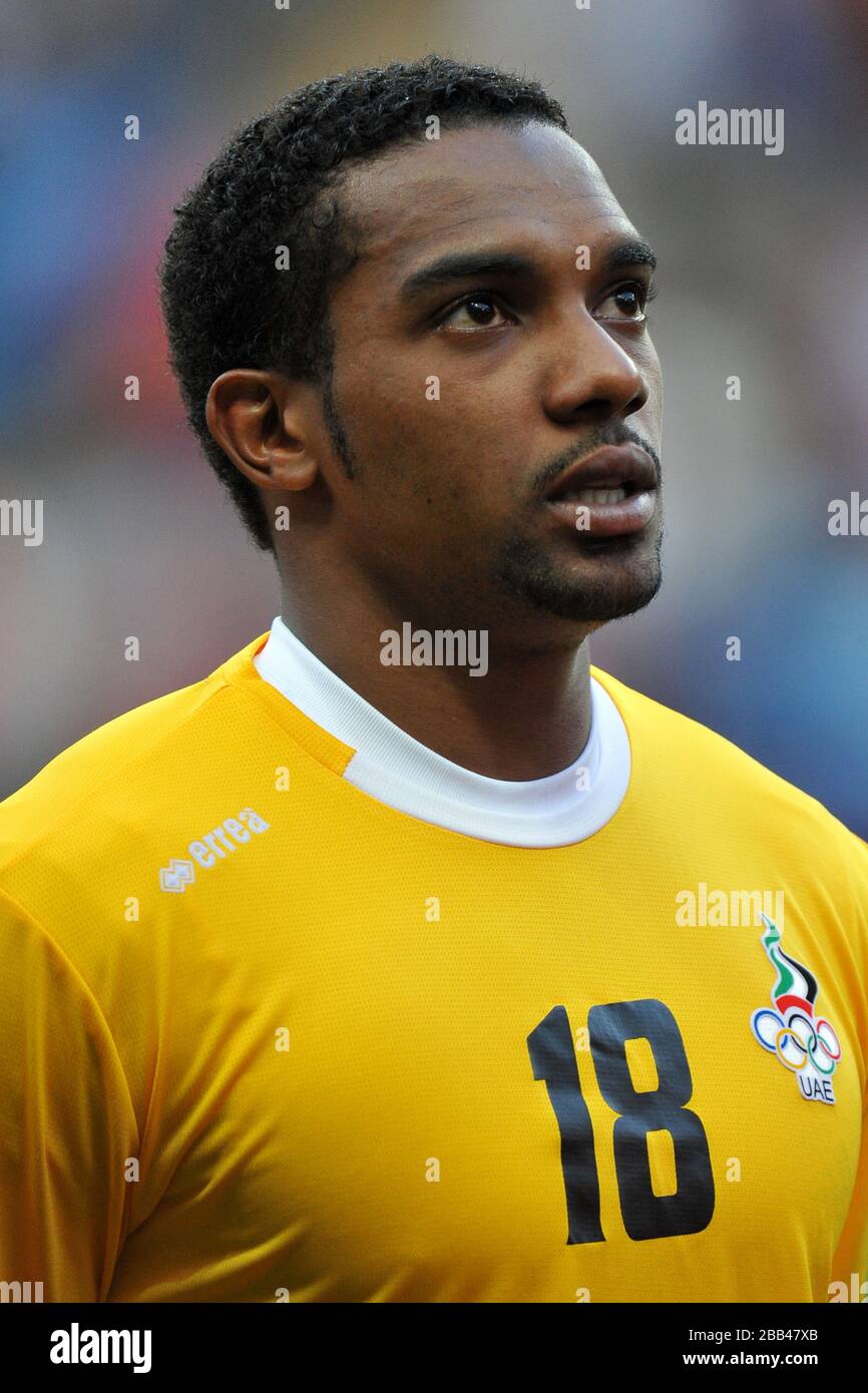 Uae goalkeeper khalid eisa mohamed group match city coventry stadium hi ...