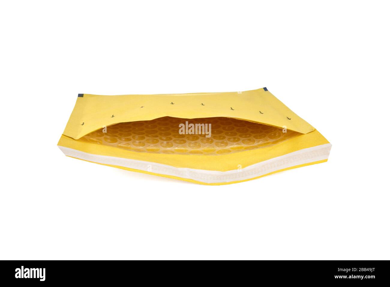 Bubble padding inside an open shipping envelope Stock Photo - Alamy