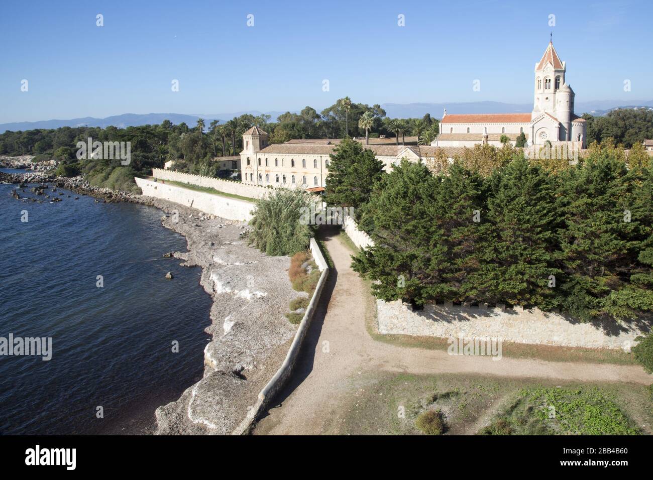 Abbey of Saint Honorat on the french riviera Stock Photo - Alamy