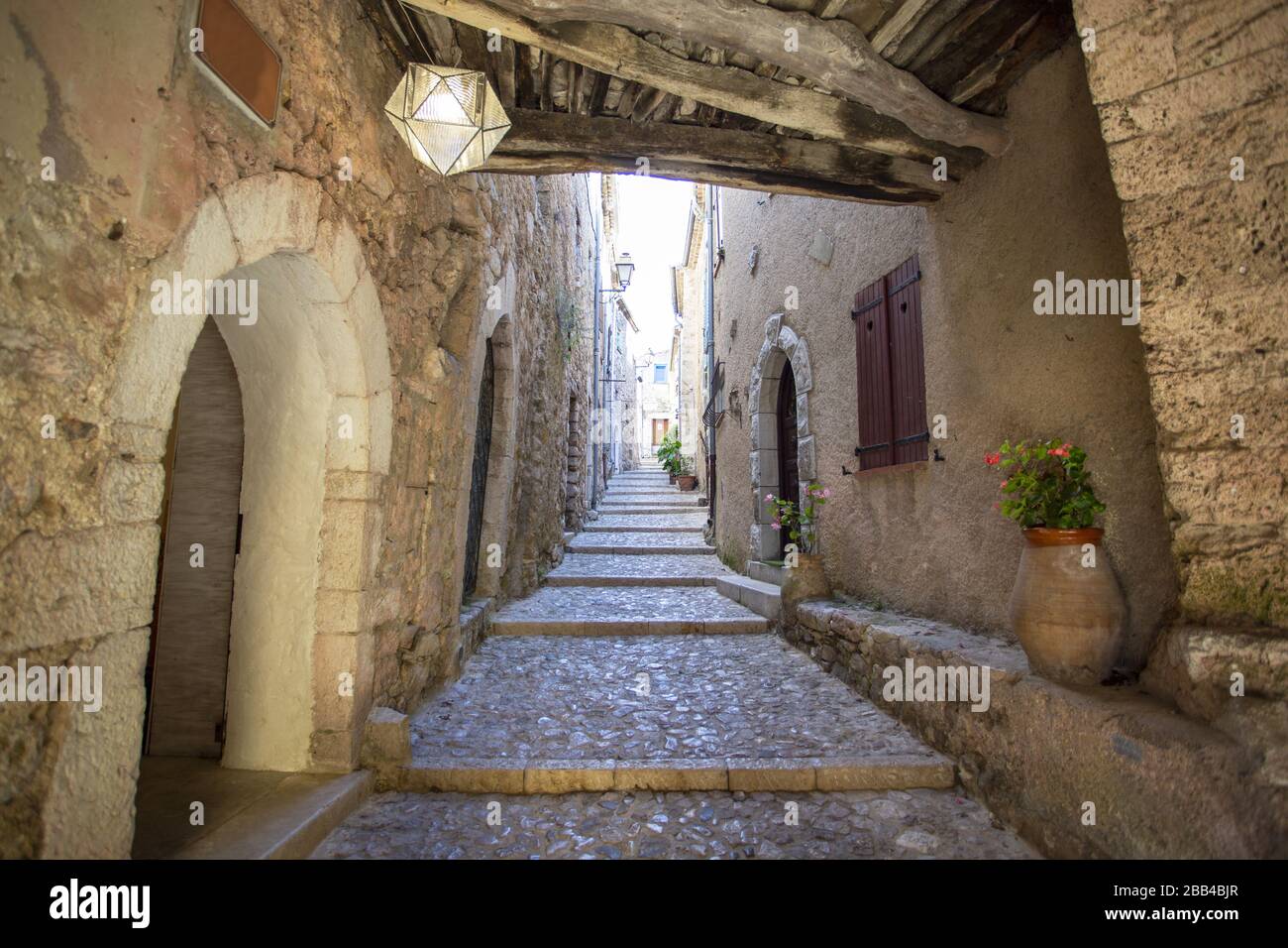 The village of Sainte Agnes in the French Alps Stock Photo - Alamy