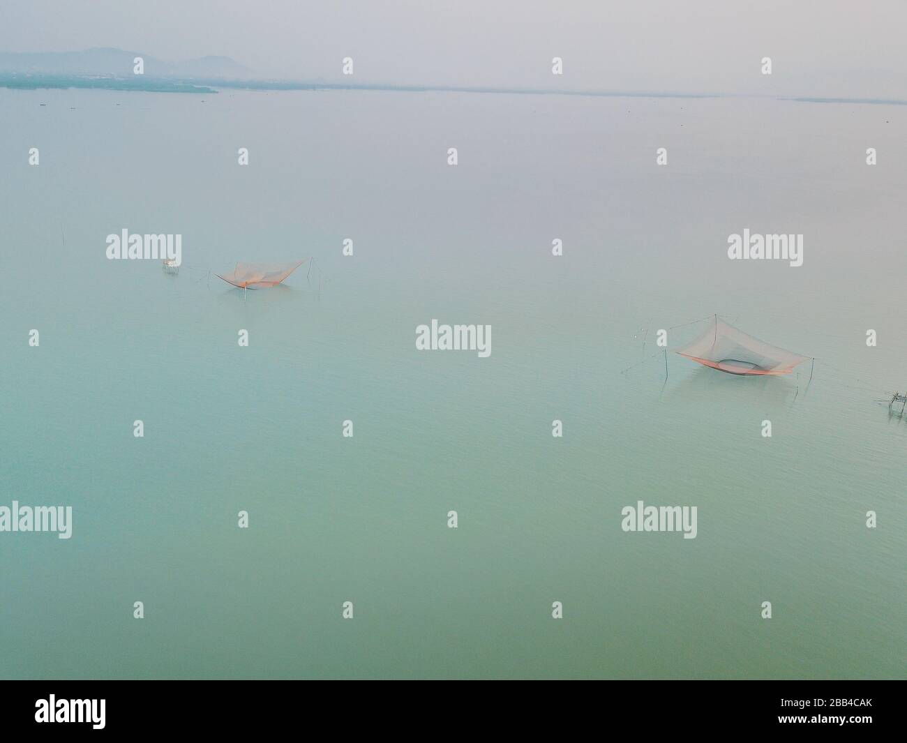Beautiful landscape view from Thi Nai bridge, Quy Nhon, Binh Dinh Stock ...