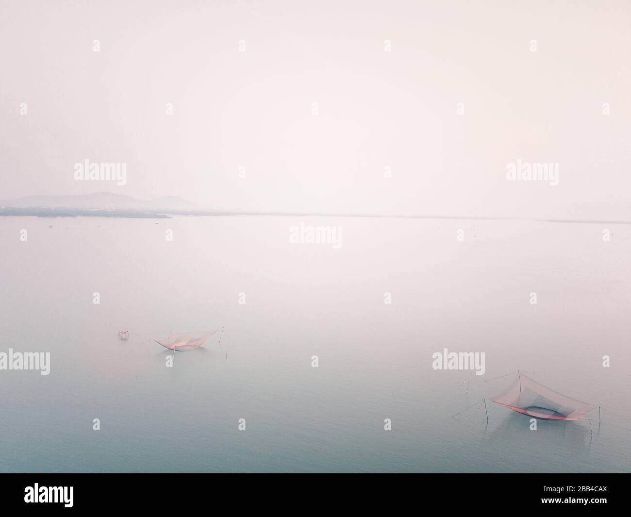 Beautiful landscape view from Thi Nai bridge, Quy Nhon, Binh Dinh Stock ...