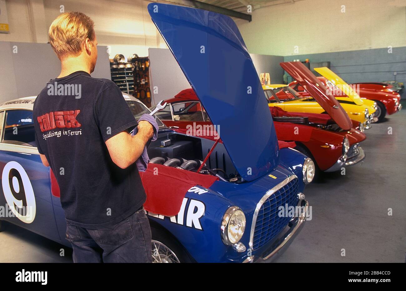 Tillack Restoration Ferrari shop in Redondo Beach California USA Stock ...
