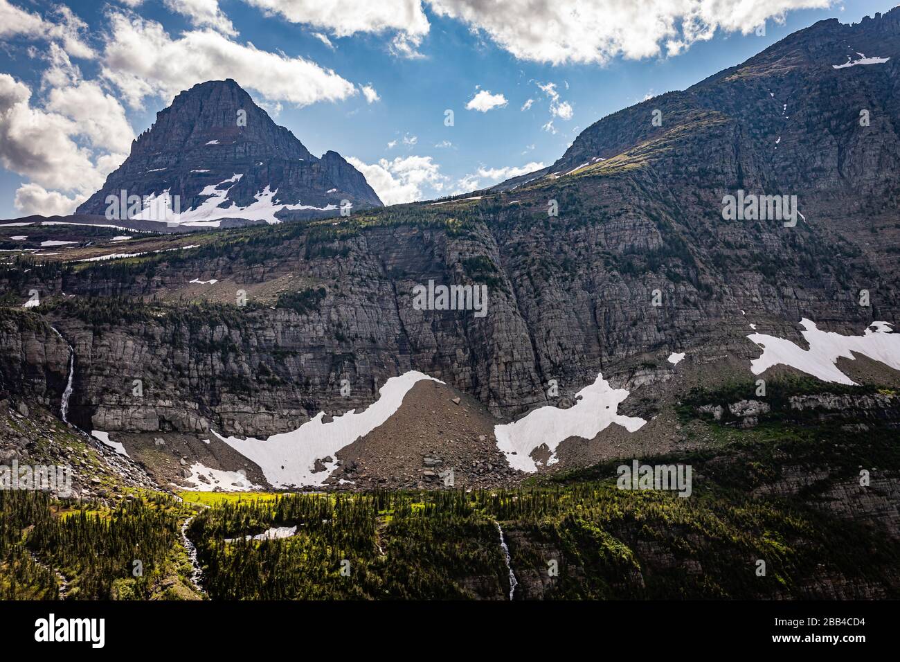 Glacier National Park in the Rocky Mountain Range of Montana Stock ...