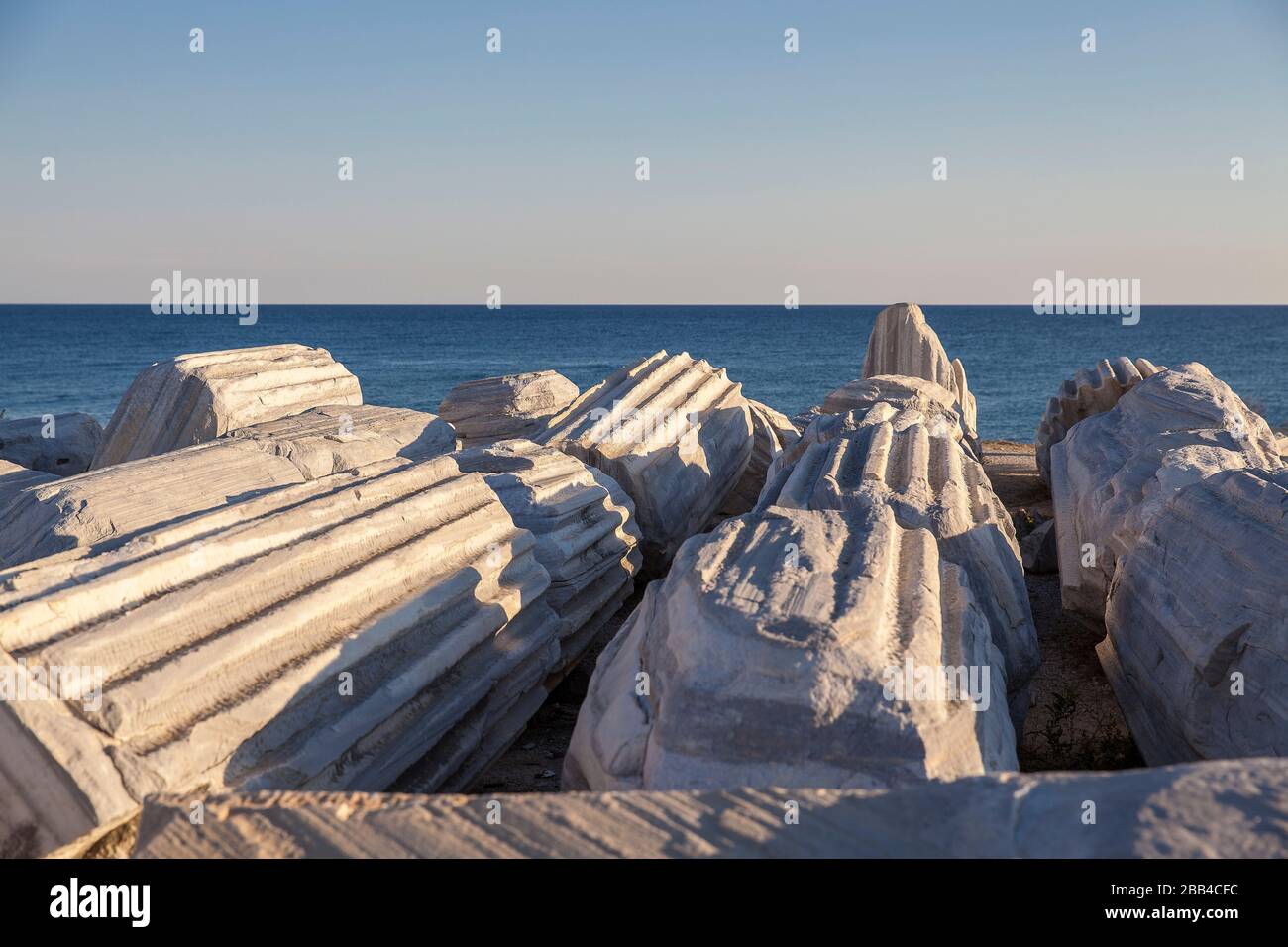 The ruins of the ancient city of Side in Turkey Antalya Stock Photo - Alamy