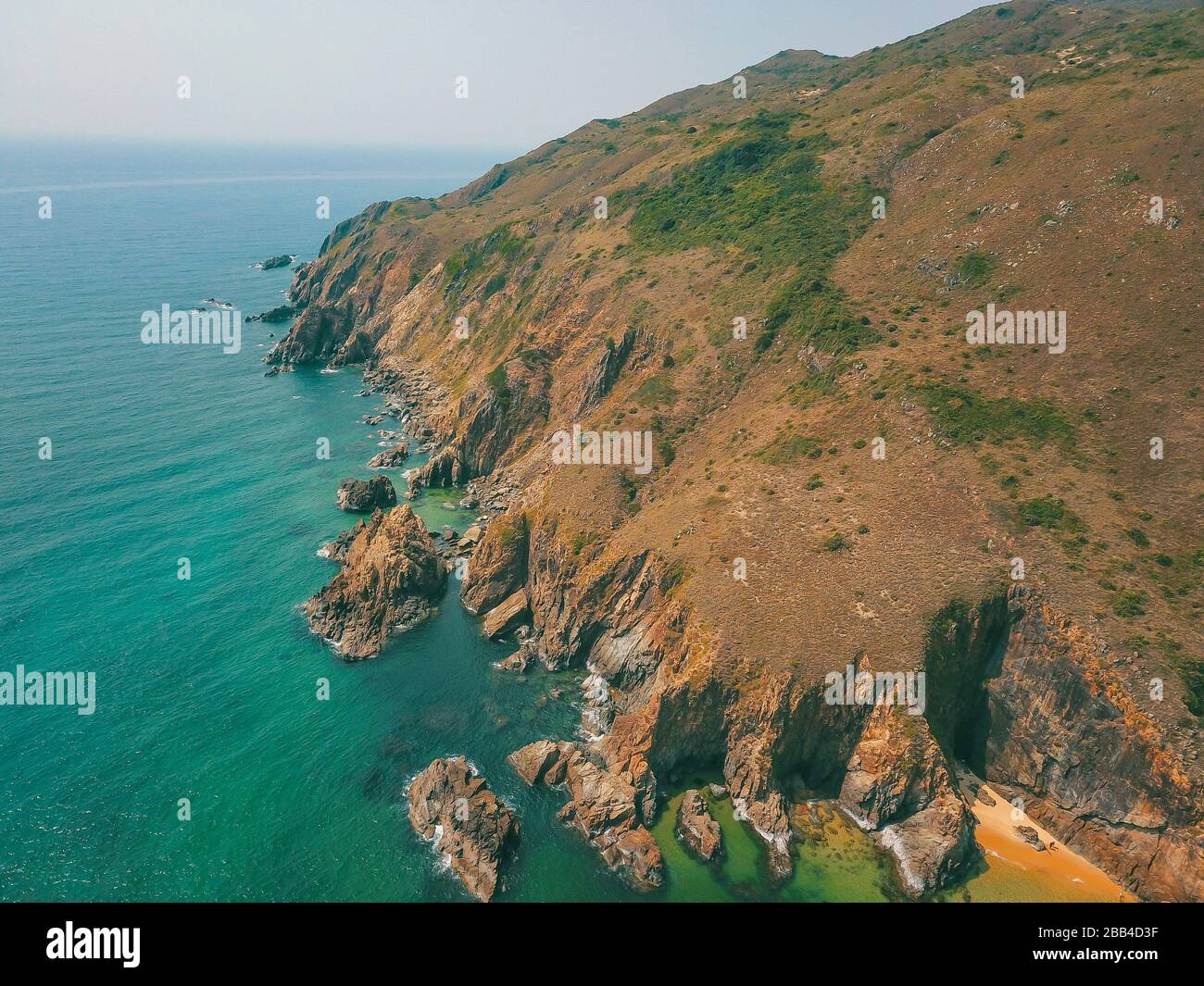 Ky Co beach in Quy Nhon, Vietnam from above Stock Photo - Alamy
