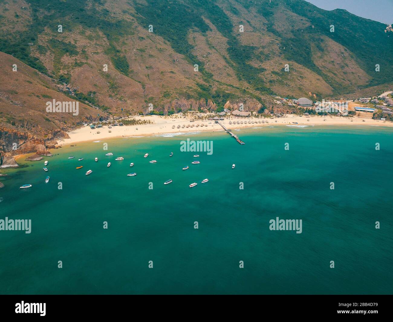 Ky Co beach in Quy Nhon, Vietnam from above Stock Photo - Alamy