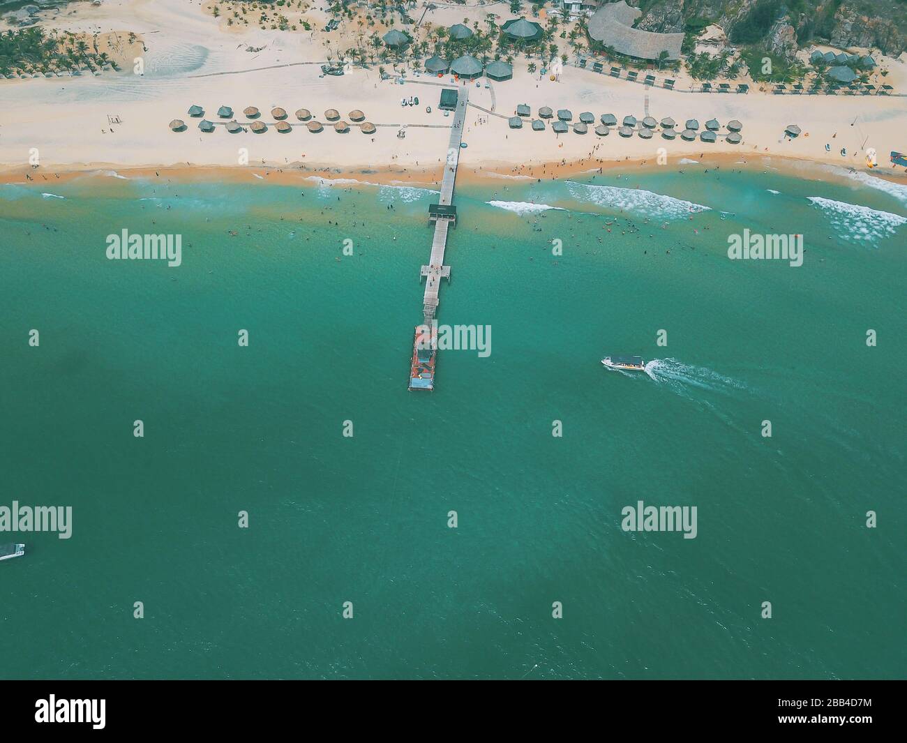Ky Co beach in Quy Nhon, Vietnam from above Stock Photo - Alamy