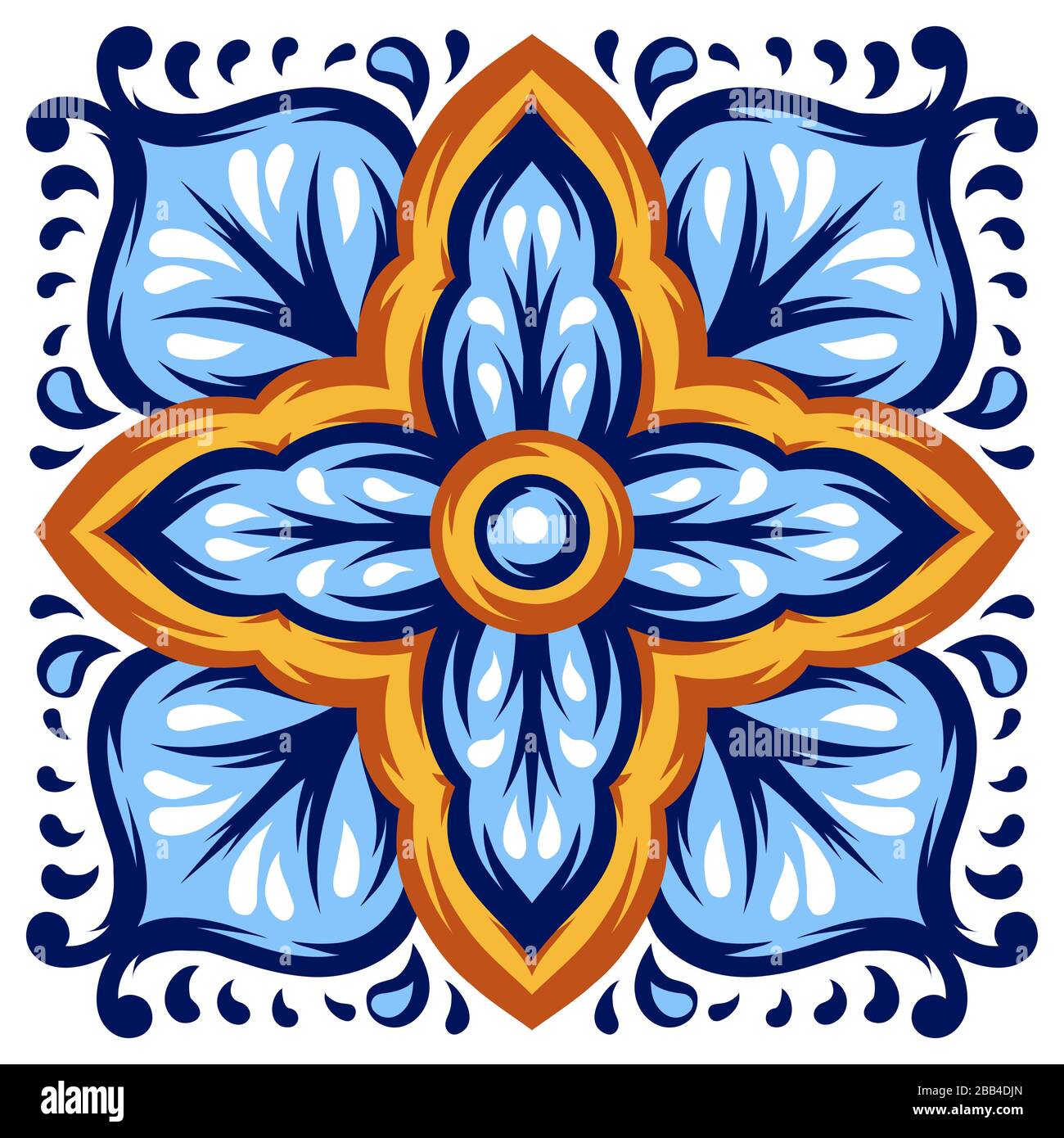 Italian ceramic tile pattern. Mediterranean porcelain pottery Stock ...