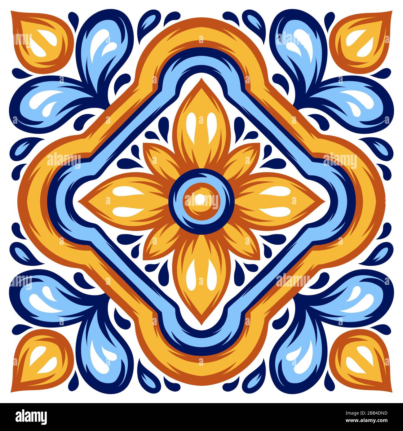 Italian ceramic tile pattern. Mediterranean porcelain pottery Stock ...