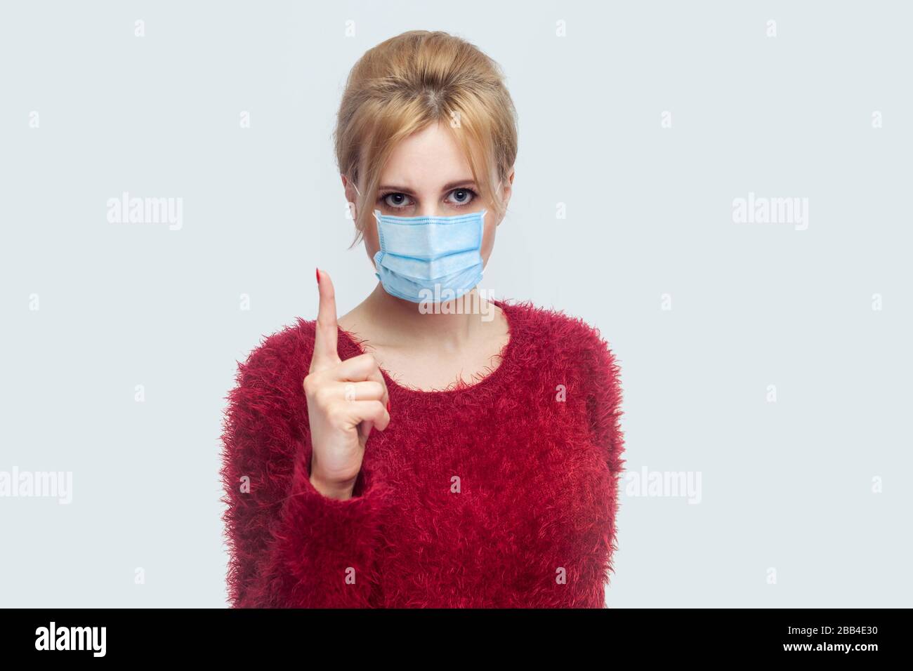 Angry woman face mask hi-res stock photography and images - Alamy