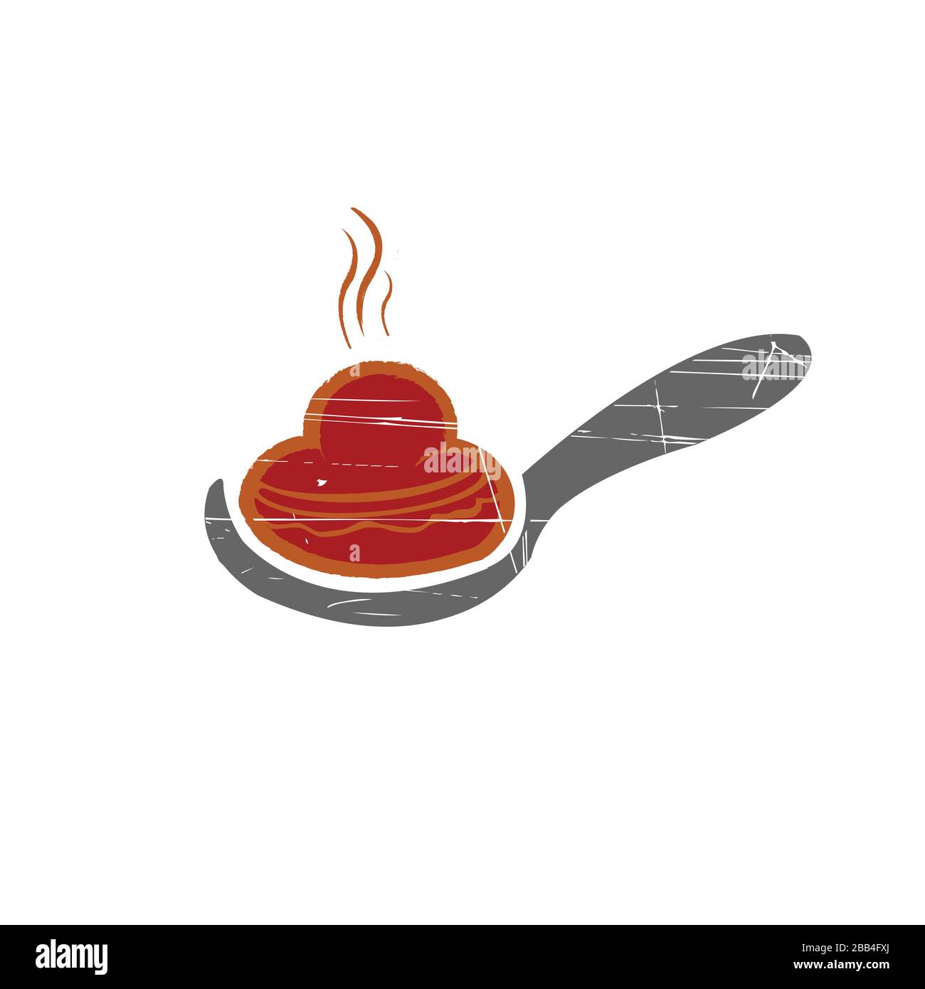 Graphic food icon symbol spoon logo for cafe or restaurant vector logo ...