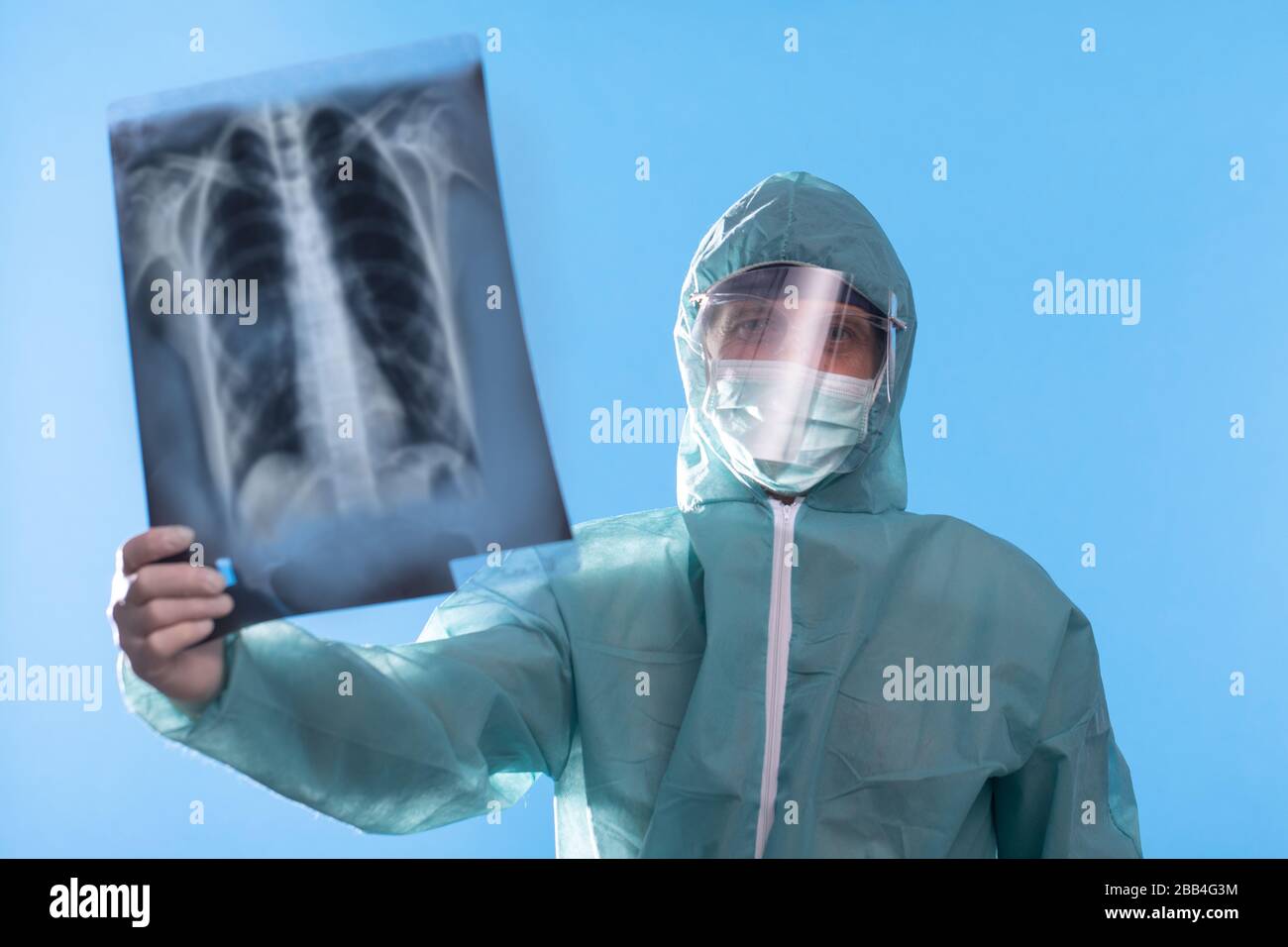 Scientist, Microbiologist or Doctor checking examining viral infection ...