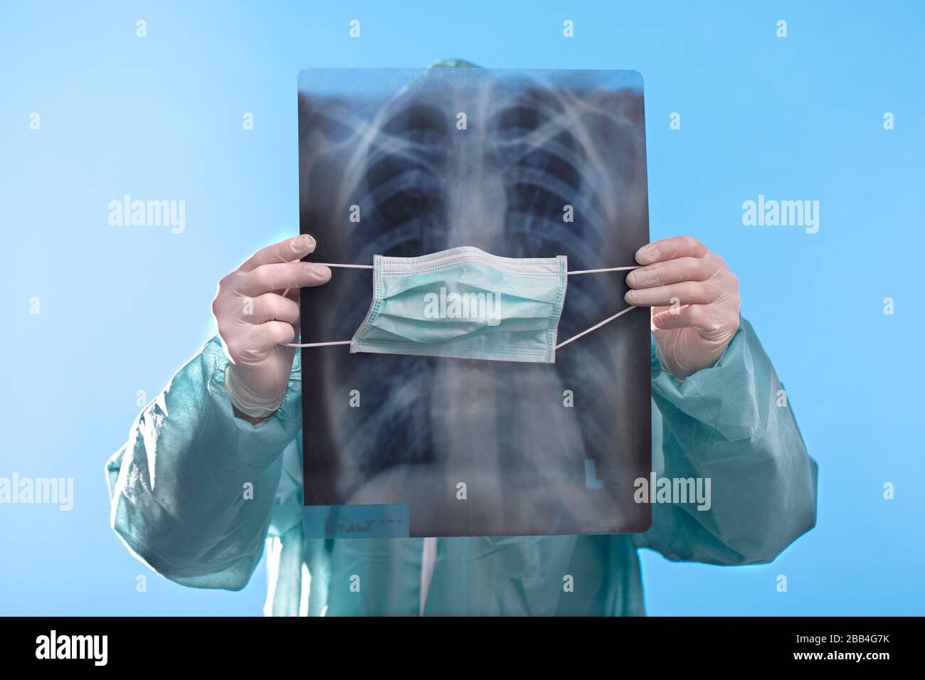 Scientist, Microbiologist or Doctor checking examining viral infection ...