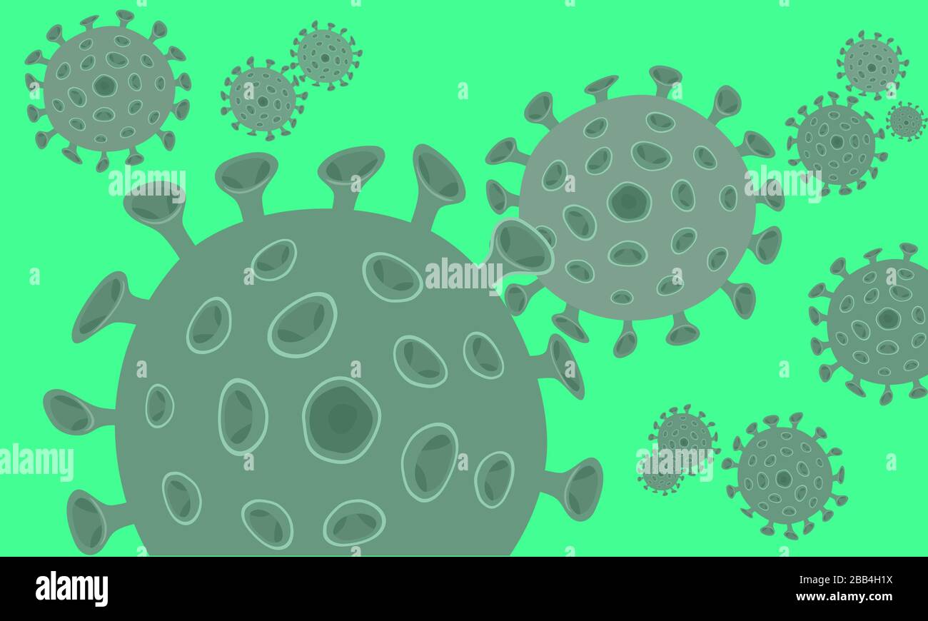 A simple vector graphic of a virus Stock Photo - Alamy