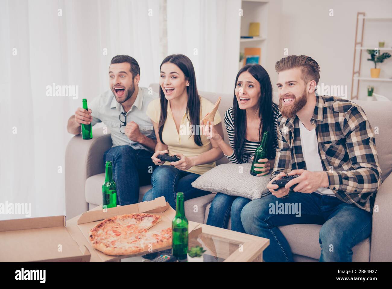 Group women drinking fun shock hi-res stock photography and images - Alamy