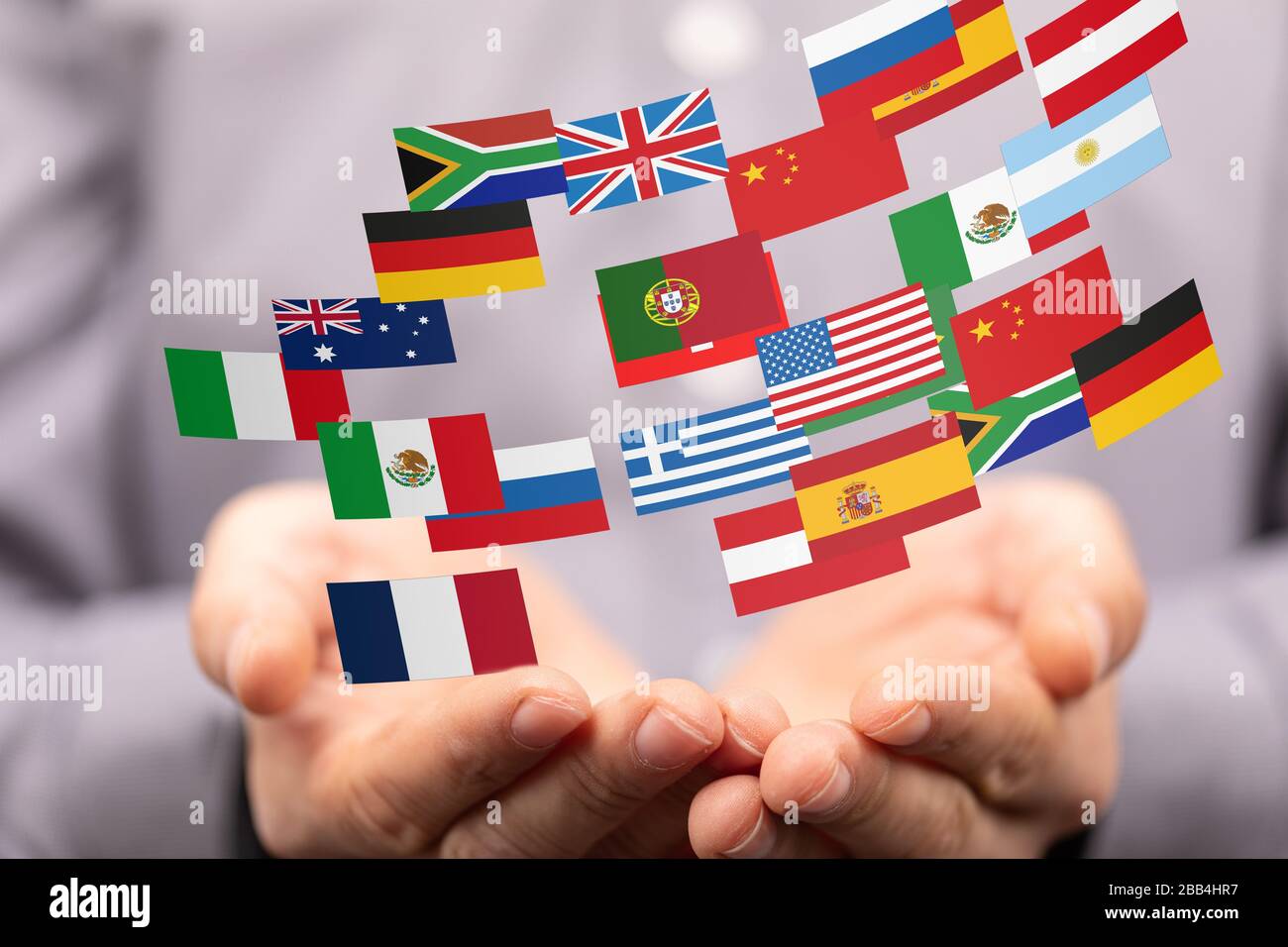 A United Nations World Flags, illustration Stock Photo - Alamy