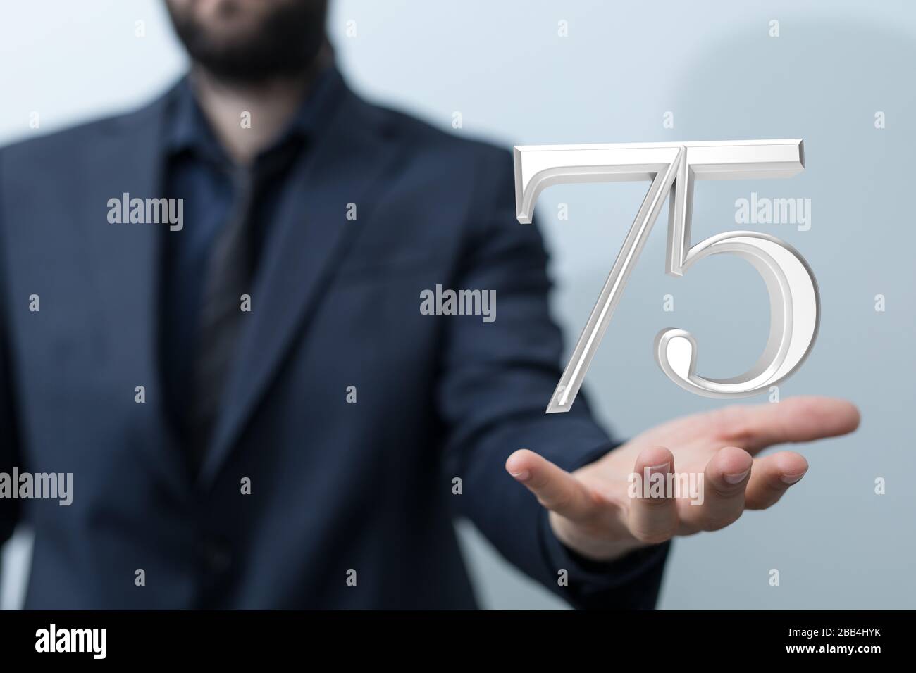 A 75 Anniversary 3d numbers. template for Celebrating 75 anniversary ...