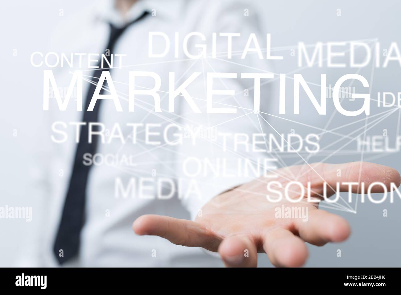A marketing digital concept in hand Stock Photo - Alamy