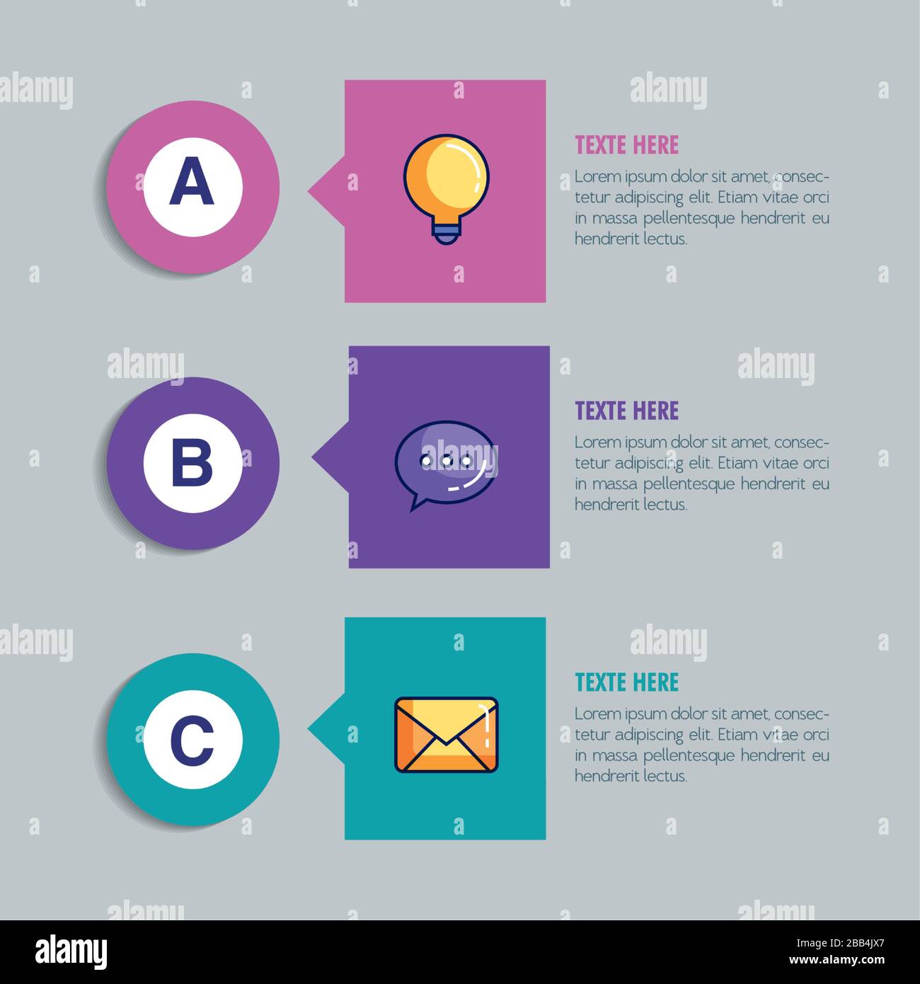 statistical infographic with letters and icons Stock Vector Image & Art ...
