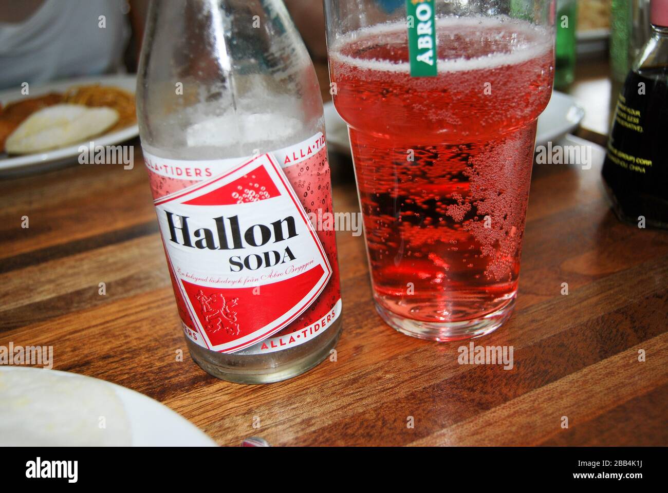 Hallon Soda, a Swedish raspberry soft drink soda - Stockholm, Sweden ...