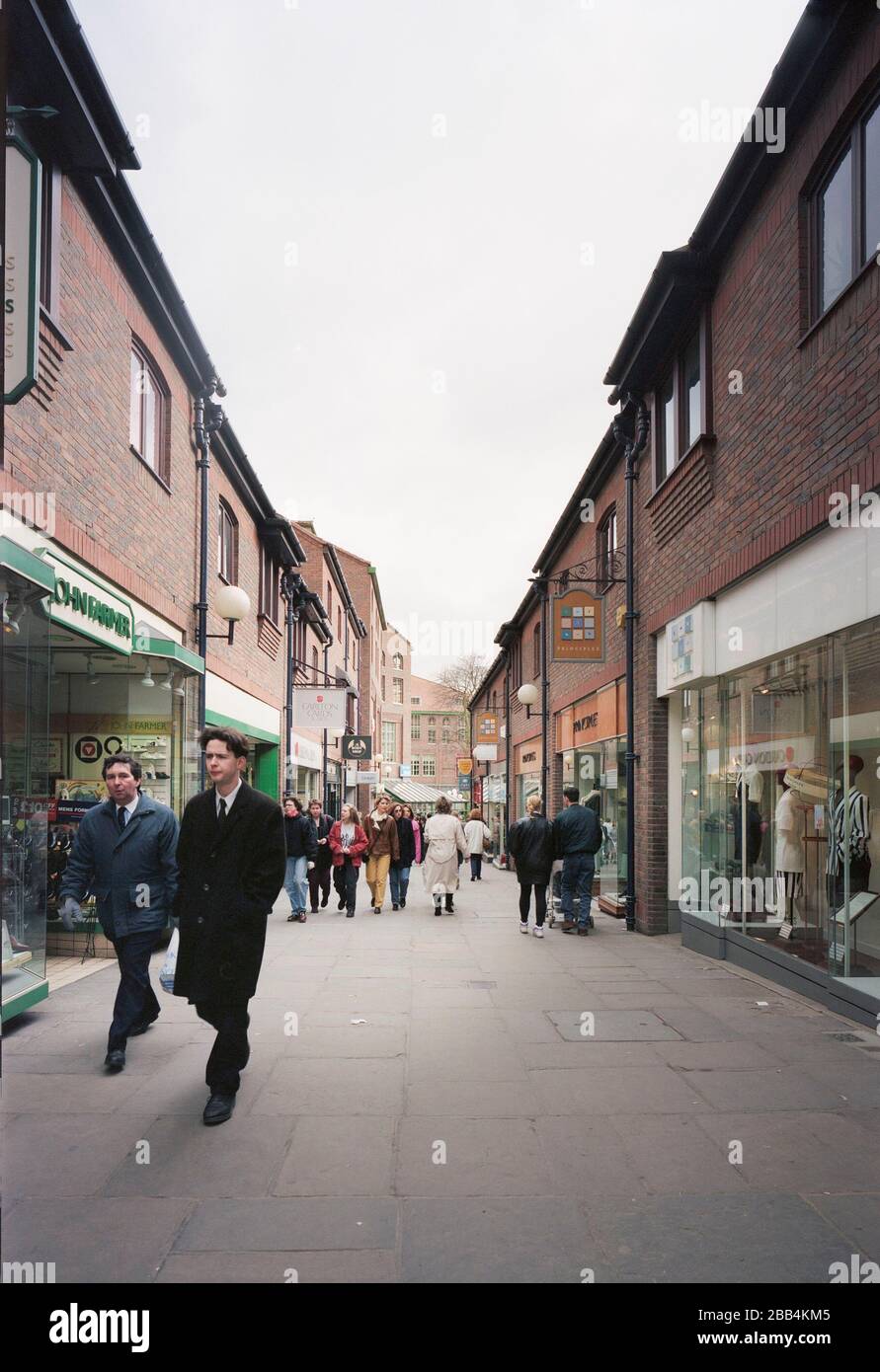 1992, Coppergate Shopping centre, York, Northern England, UK Stock ...