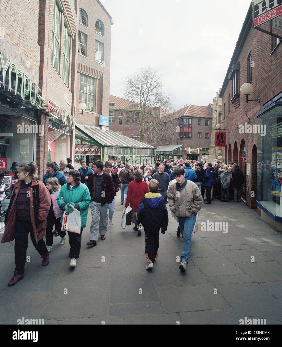1992, Coppergate Shopping centre, York, Northern England, UK Stock ...