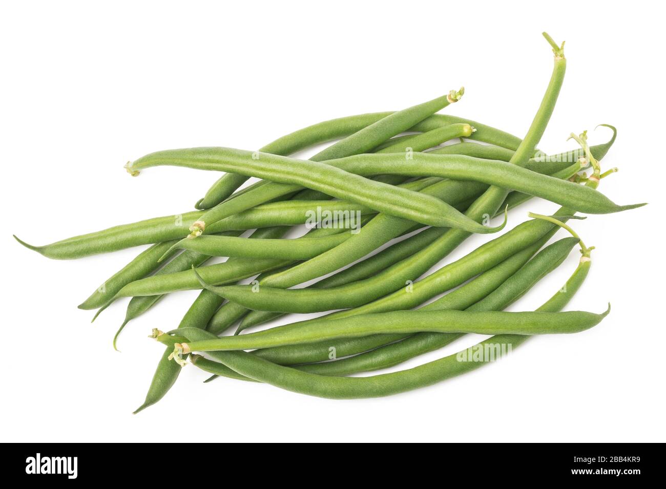 green beans group isolated on white background Stock Photo - Alamy