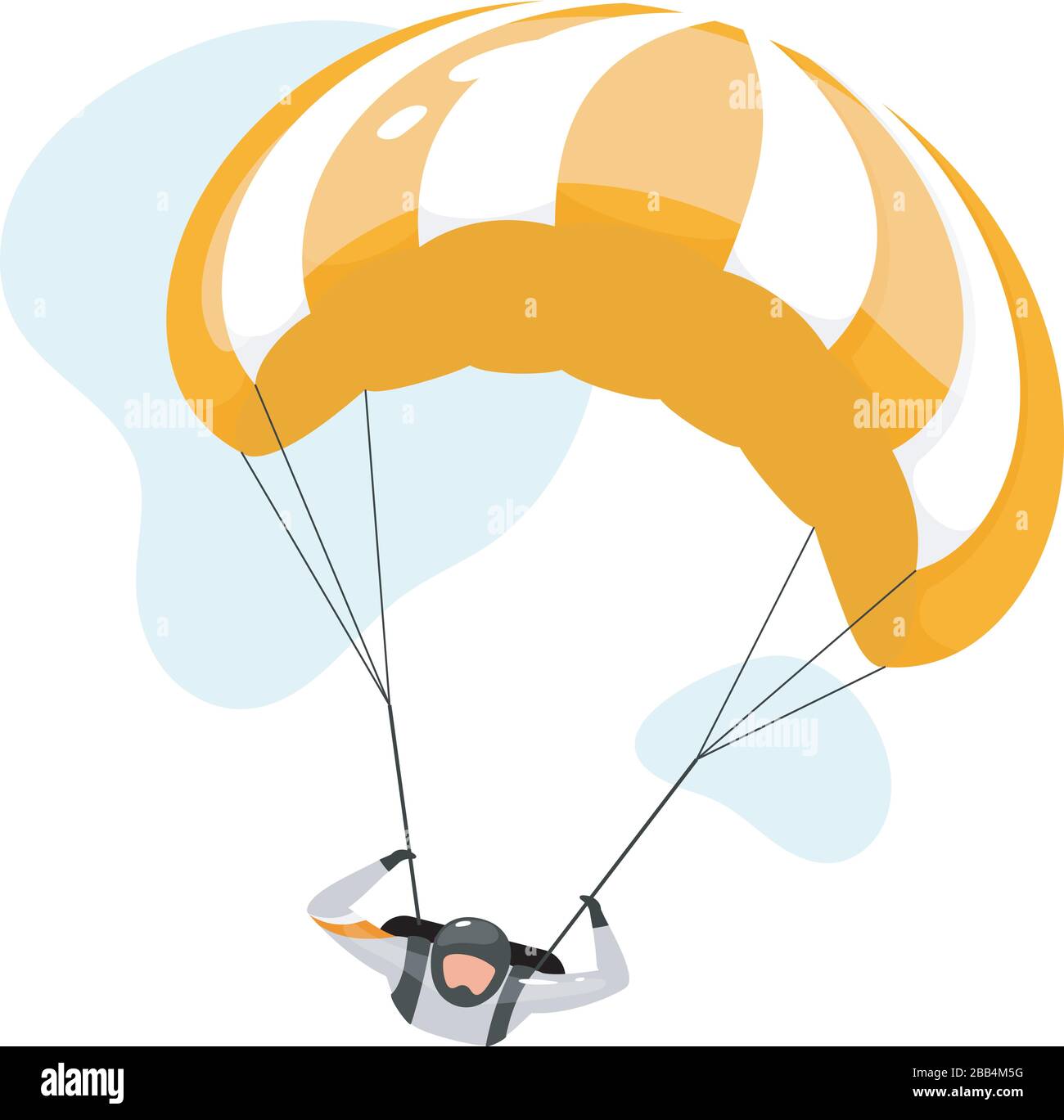 Parachuting flat vector illustration Stock Vector Image & Art - Alamy