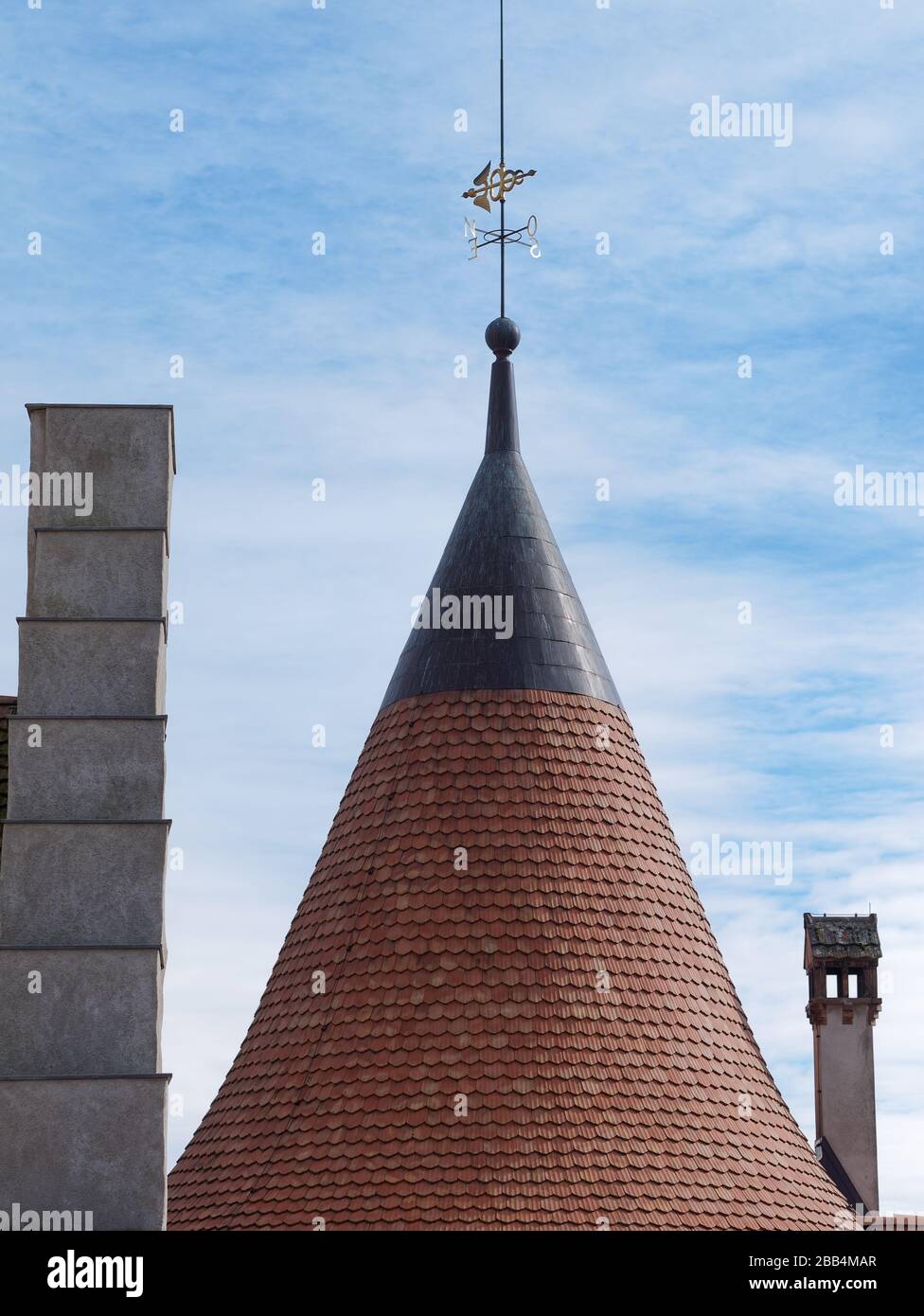 Conical tower roof hi-res stock photography and images - Alamy