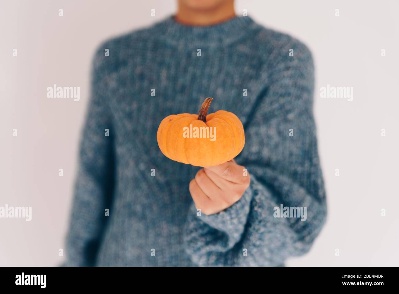 Hands holding pumpkin hi-res stock photography and images - Alamy