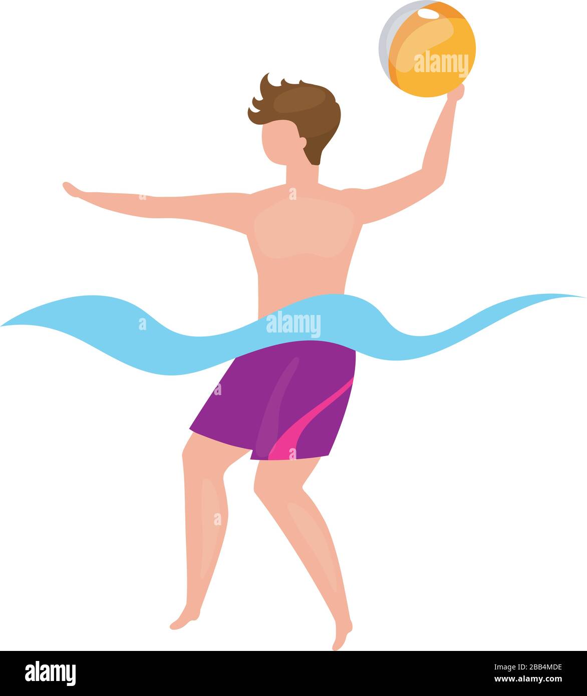 Volleyball flat vector illustration Stock Vector Image & Art - Alamy