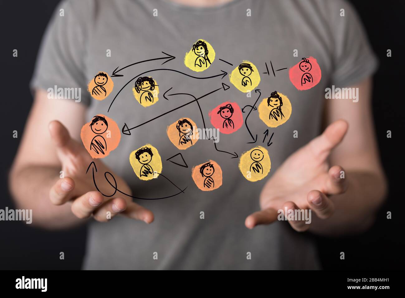 A Unity group and teamwork concept Stock Photo - Alamy