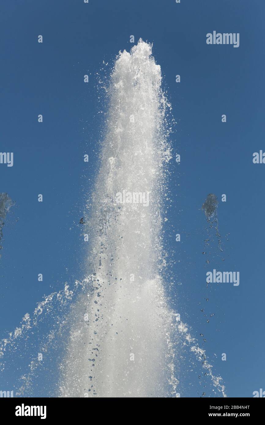 Fountain water jets Stock Photo - Alamy