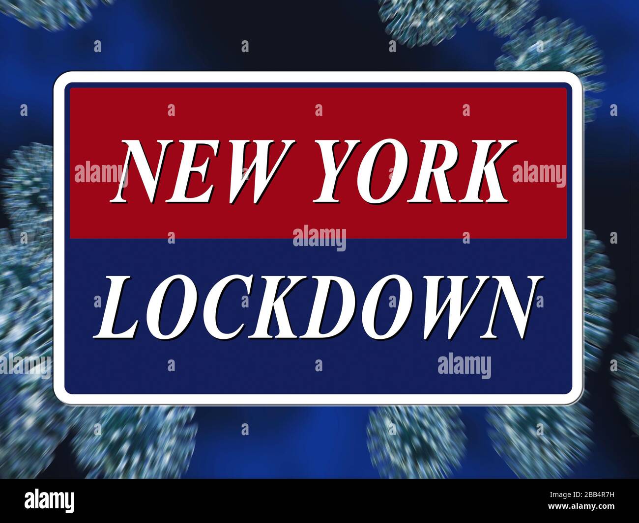 New York lockdown means confinement from coronavirus covid-19. Nyc ...