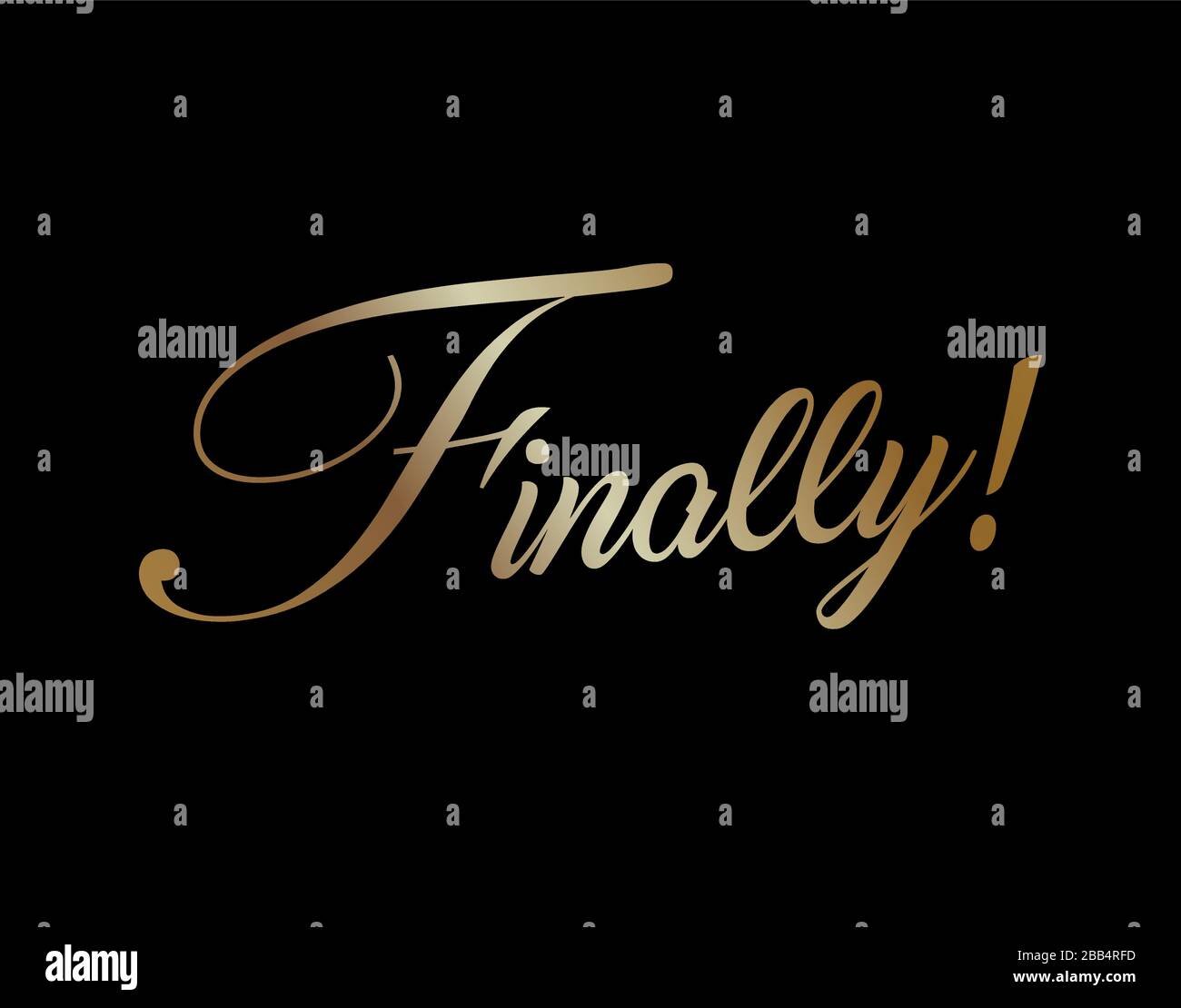 The gradient golden isolated elegant hand writing alphabet letter word ...