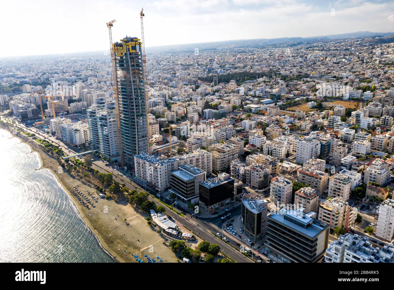 High-rise building construction in Limassol, Cyprus Stock Photo - Alamy