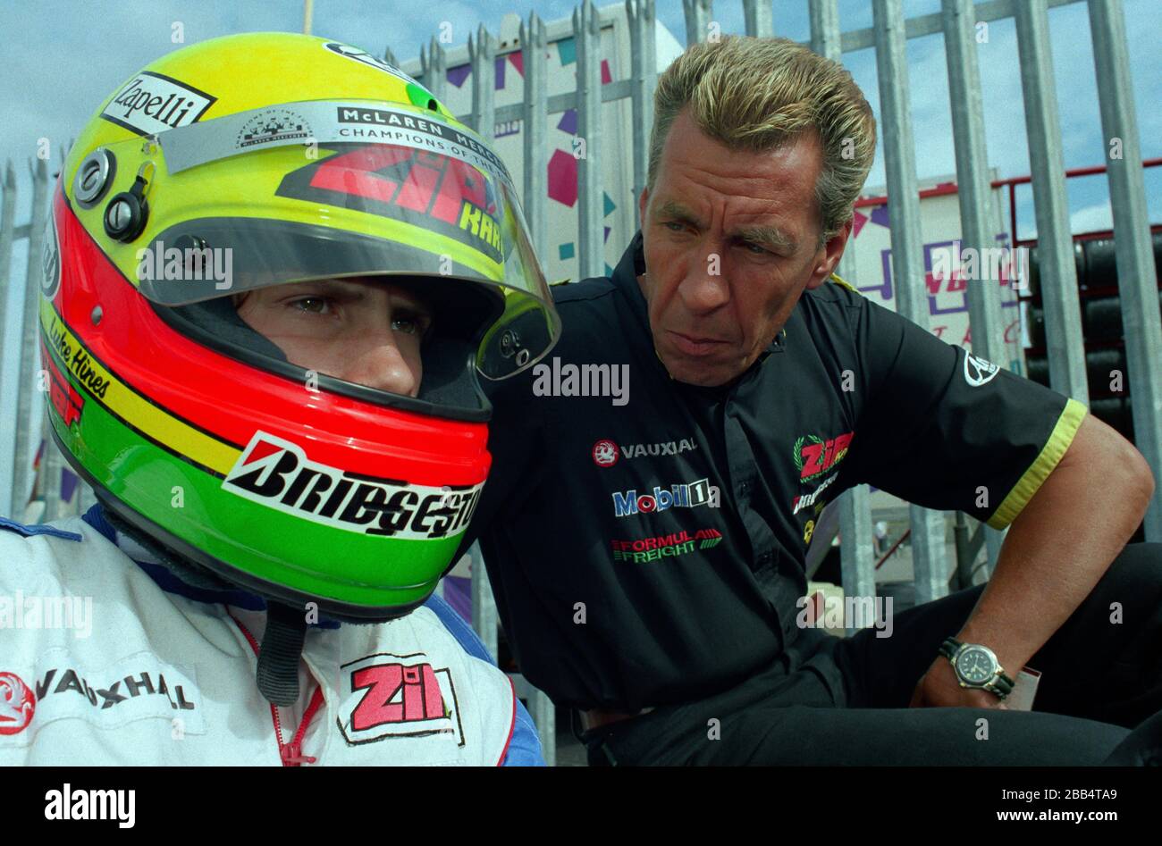 Karting Guru Martin Hines and his son Luke in the mid 90's at PF ...