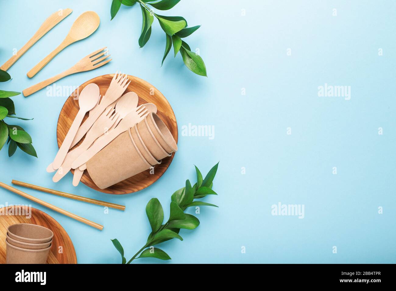 Eco-friendly picnic cutlery tools. Reusable use concept Stock Photo - Alamy
