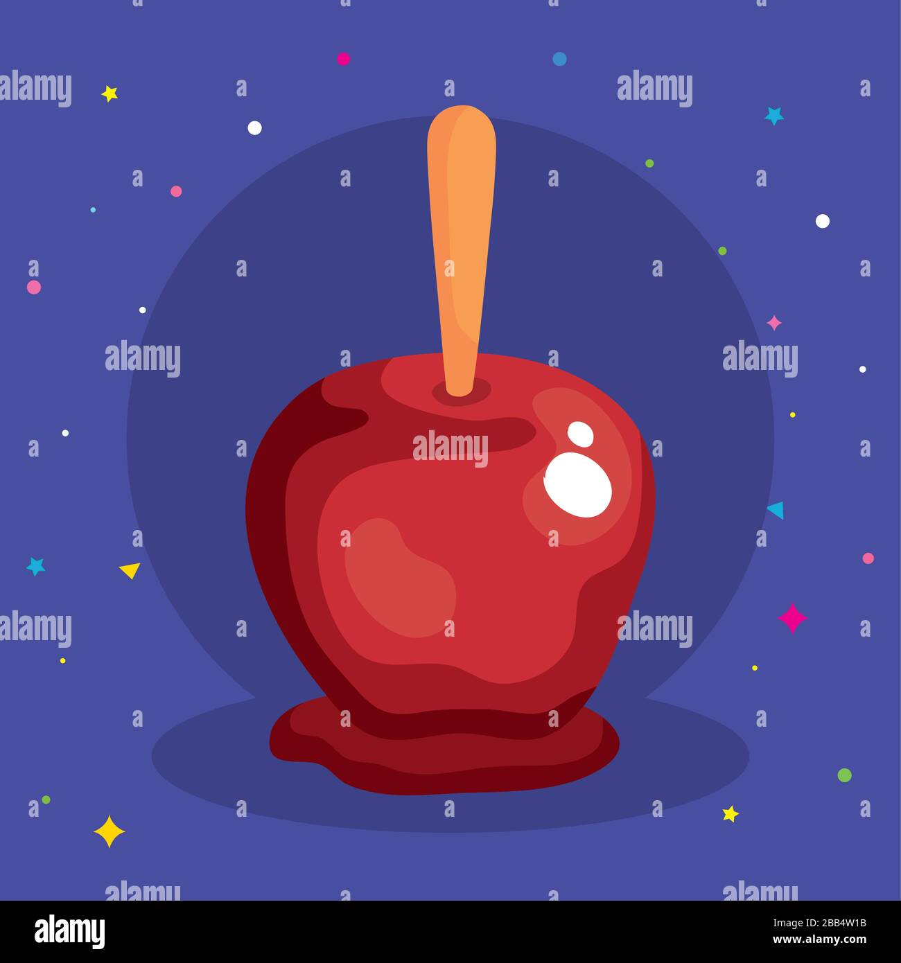 delicious red candy apple icon Stock Vector Image & Art - Alamy